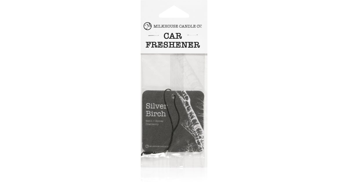Milkhouse Candle Co. Creamery Silver Birch fragrance tag for cars ...