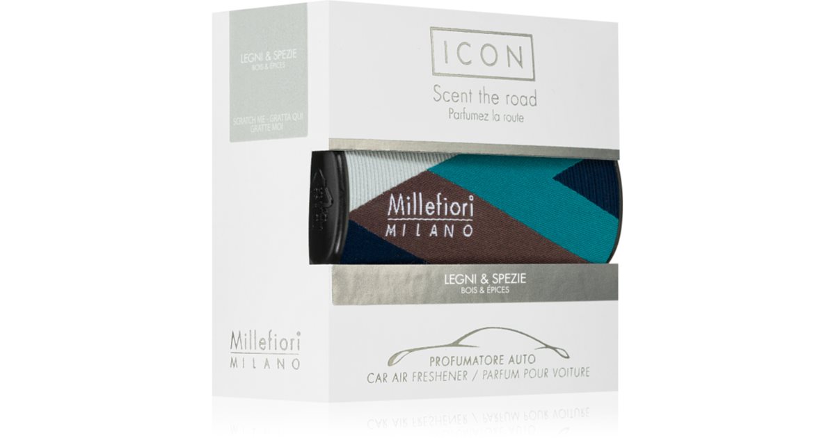 Millefiori Icon Wood & Spices ambientador auto III. | notino.pt