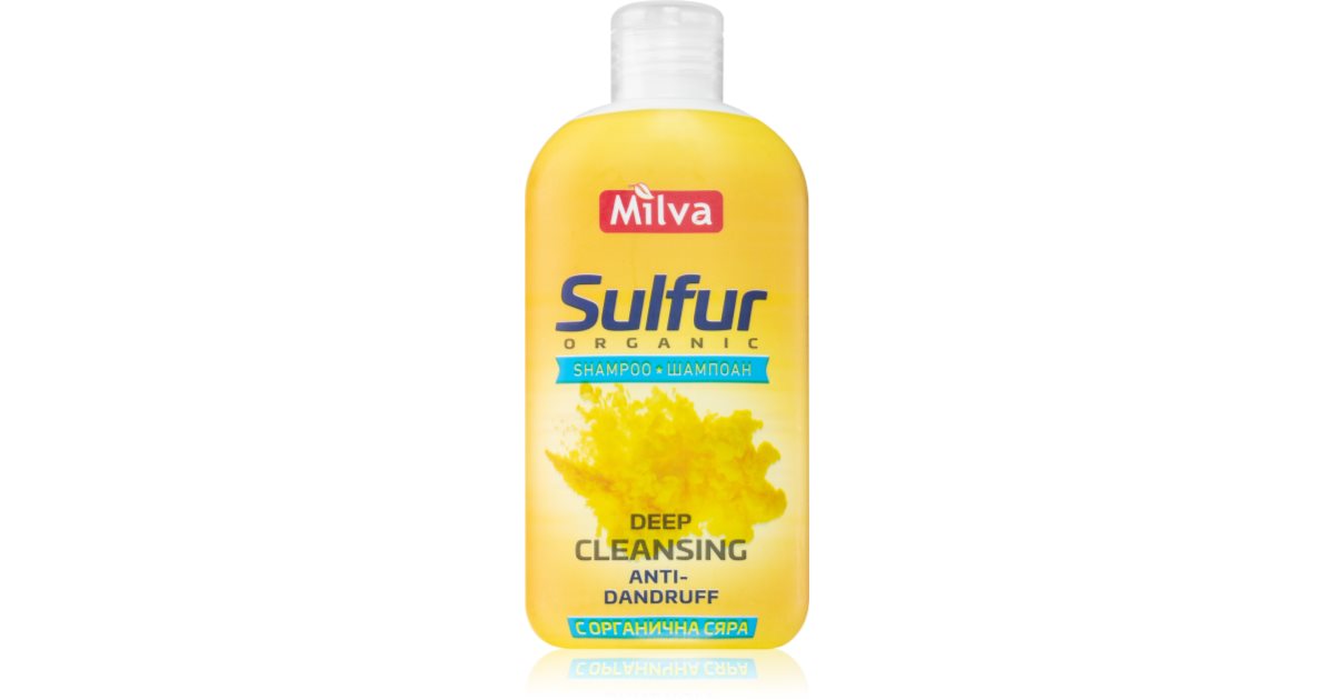 Milva Sulfur deep cleanse clarifying shampoo for dandruff | notino.co.uk