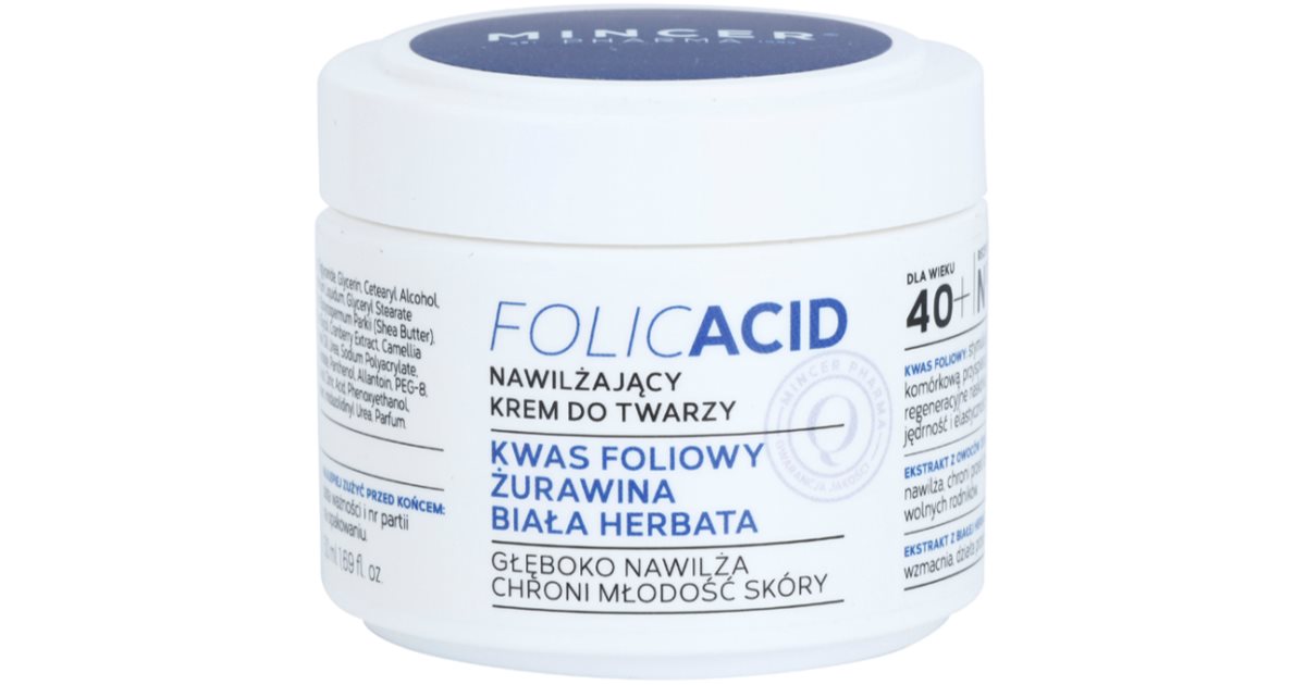 Mincer Pharma Folic Acid N° 450 Moisturizing Facial Cream 40+ | notino ...