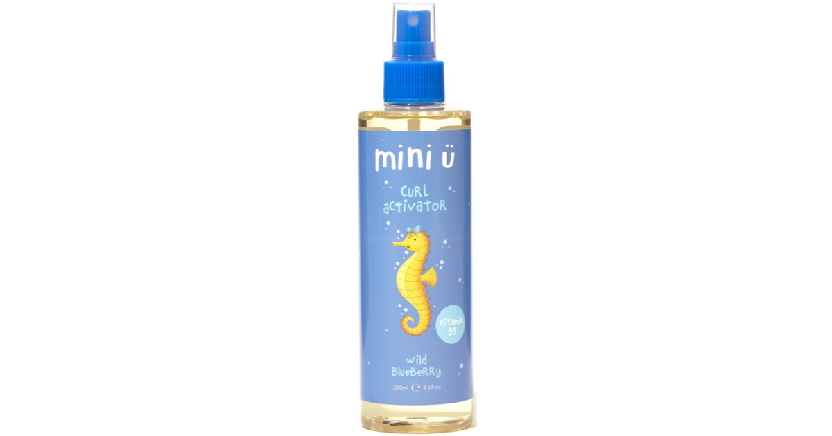 Mini-U Curl Activator Wild Blueberry activating spray for curly hair ...