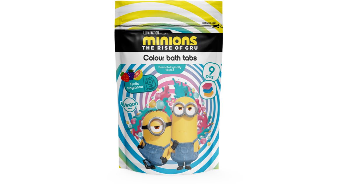 Minions The Rise of Gru Bath Tabs colourful fizzy bath tablets | notino ...