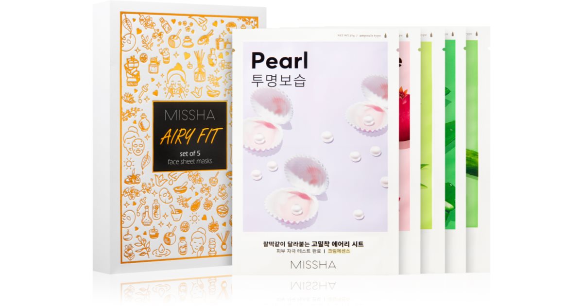 Missha Merry Christmas Airy Fit Sheet Mask Set Tuchmasken-Set ...