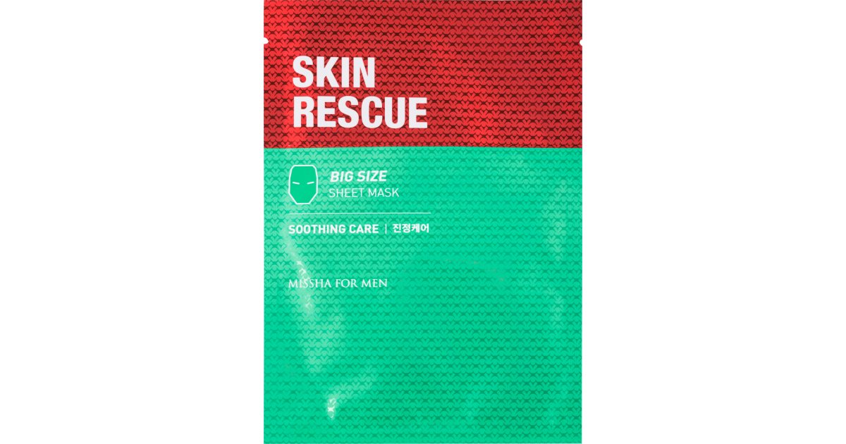 Missha For Men Skin Rescue Calming Face Sheet Mask for Men | notino.co.uk