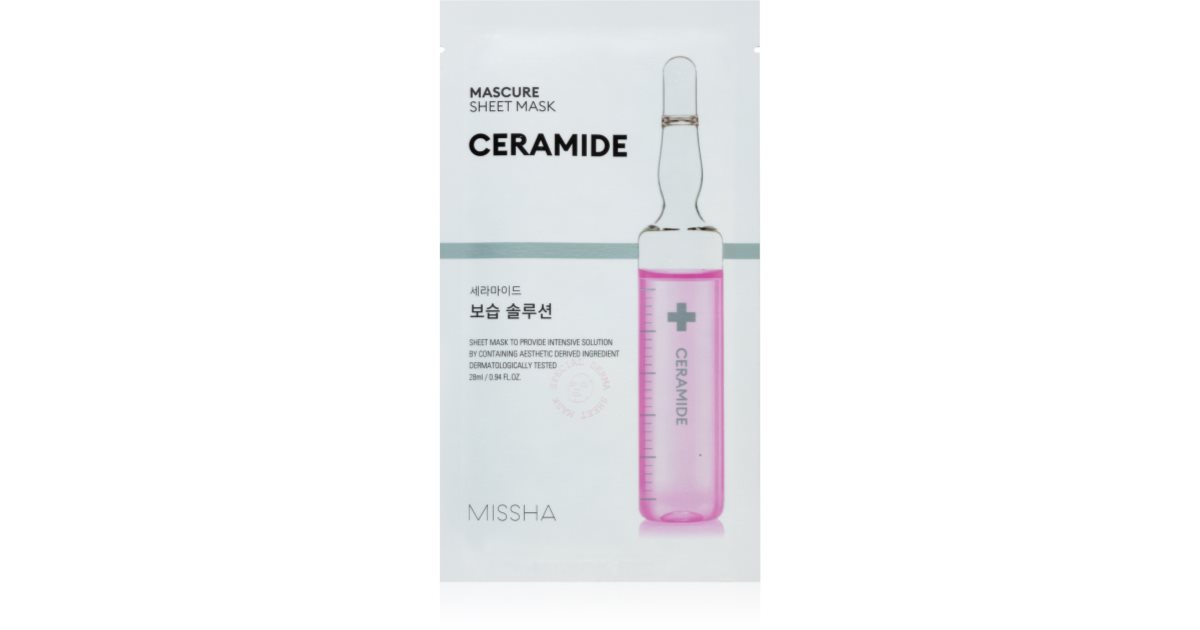 Missha Mascure Ceramide nourishing face sheet mask | notino.ie