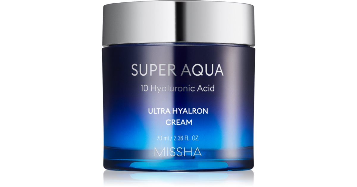 Missha Super Aqua 10 Hyaluronic Acid Moisturizing Facial Cream | notino.ie