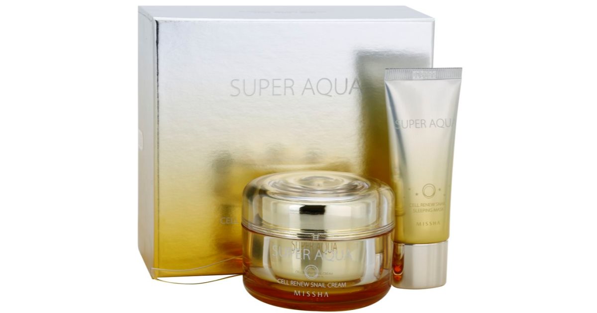 Missha Super Aqua Cell Renew Snail zestaw kosmetyków III.