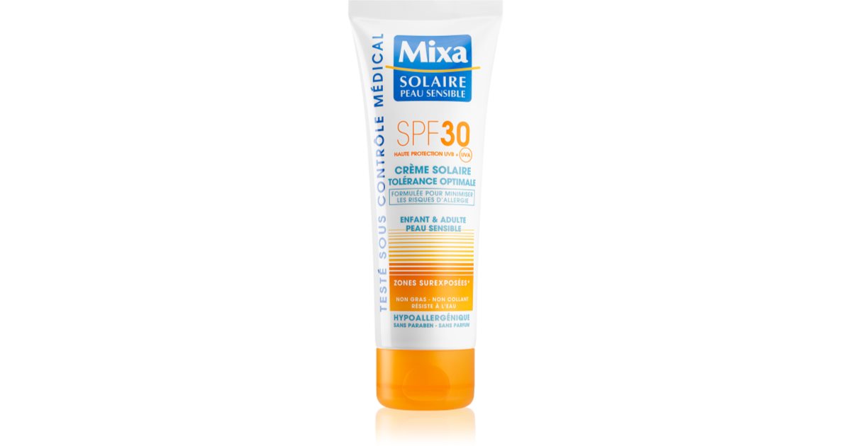 Mixa Sun creme solar para pele sensível | notino.pt