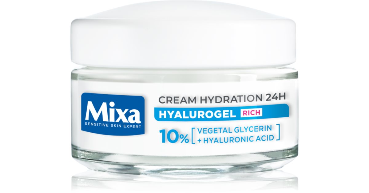 MIXA Hyalurogel Rich Intense Daily Moisturiser with hyaluronic acid ...