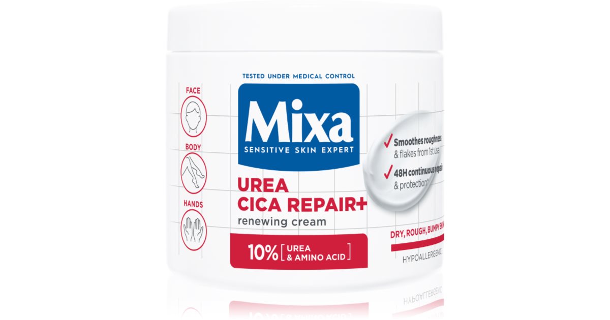 Mixa Urea Cica Repair+ crema corpo rigenerante per pelli molto secche ...