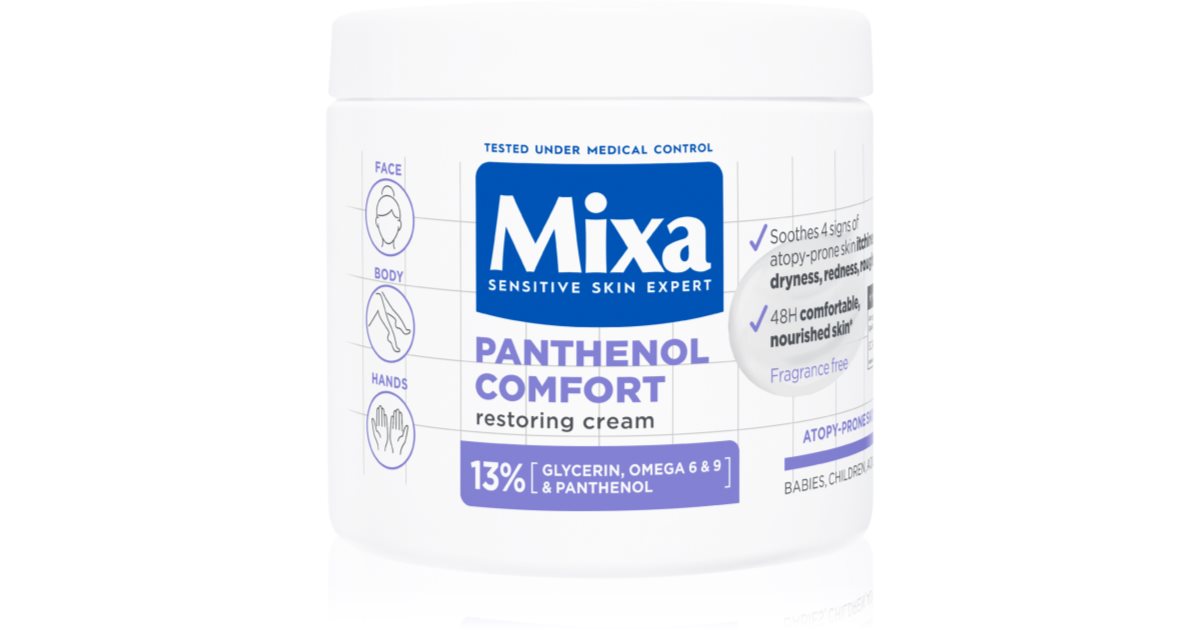 Mixa Panthenol Comfort crema suavizante con efecto humectante | notino.es