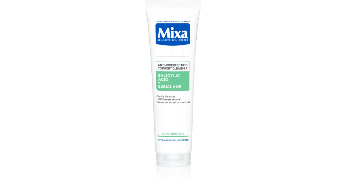 MIXA Anti-Imperfection Comfort Cleanser gel nettoyant visage anti ...