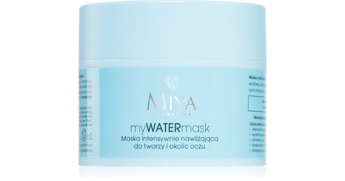 MIYA Cosmetics myWATERmask Intense Hydrating Mask for the face and eye ...