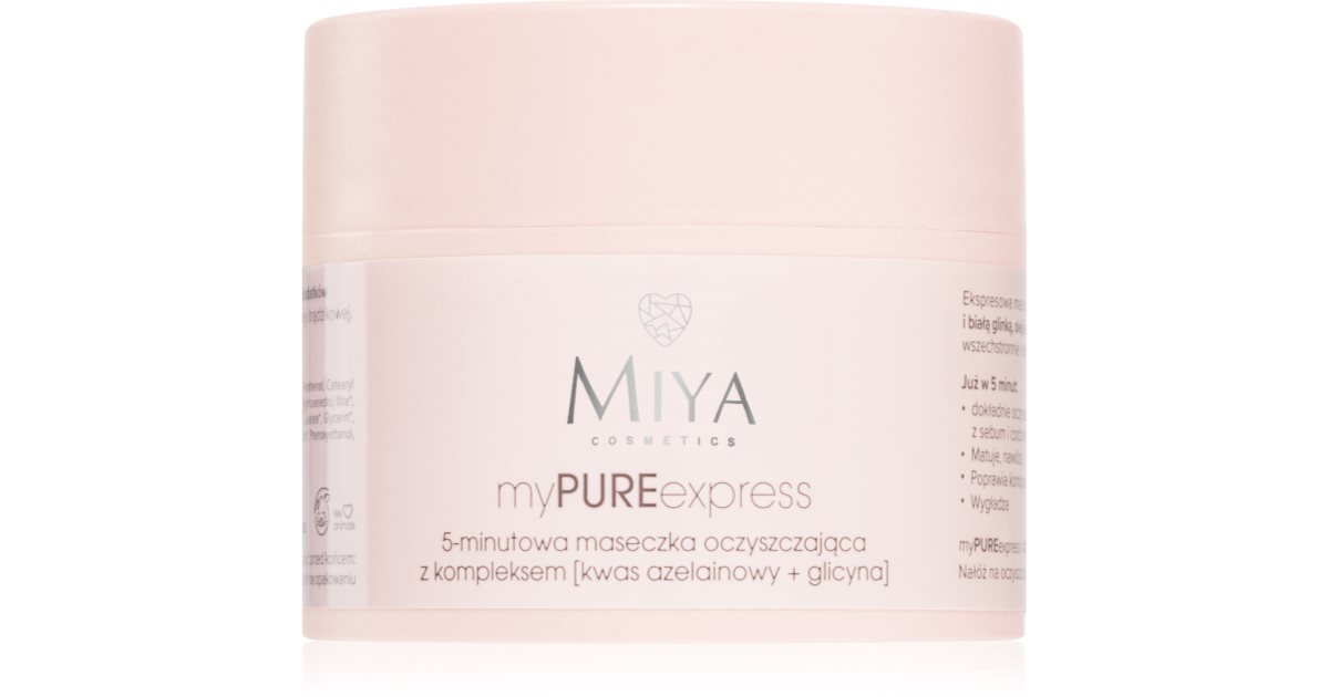 MIYA Cosmetics myPUREexpress maschera detergente per la riduzione del ...