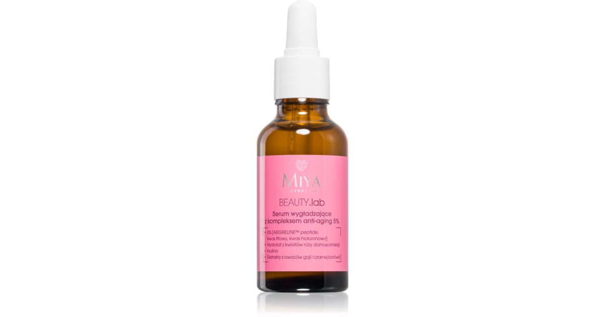 MIYA Cosmetics BEAUTY.lab smoothing serum with anti-ageing effect ...