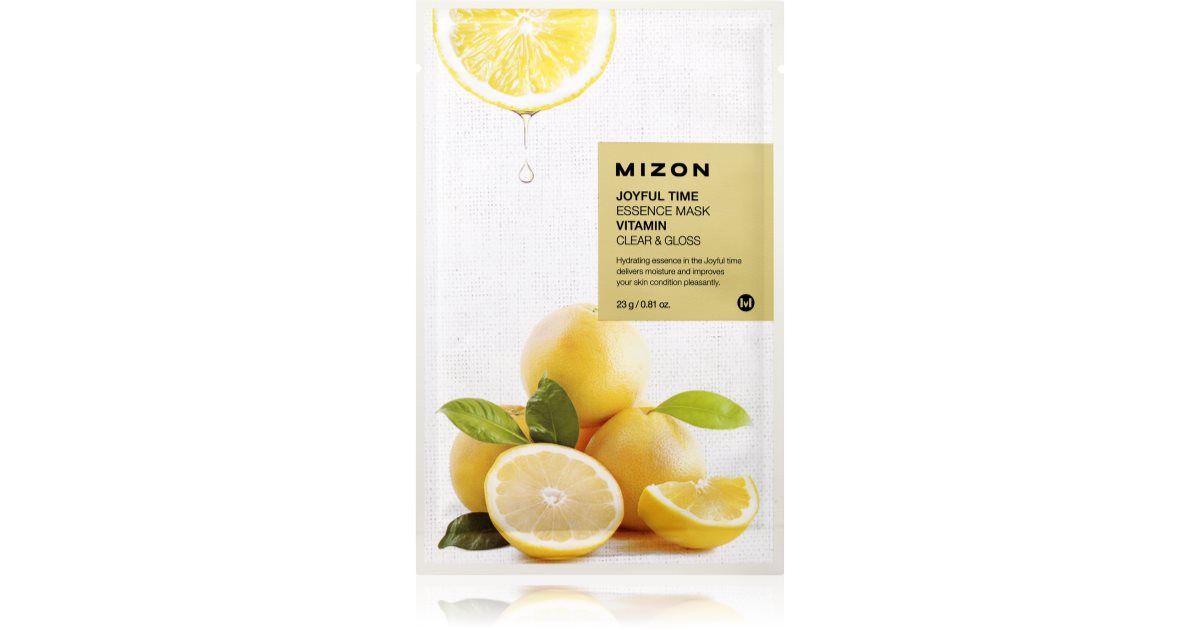 Mizon Joyful Time Vitamin refreshing and purifying sheet mask | notino ...