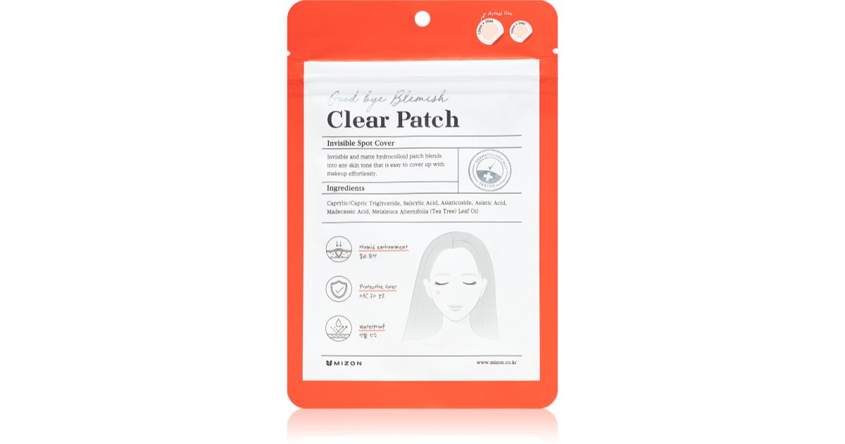 Mizon Good Bye Blemish Clear Patch reinigendes Pflaster gegen Akne | Notino