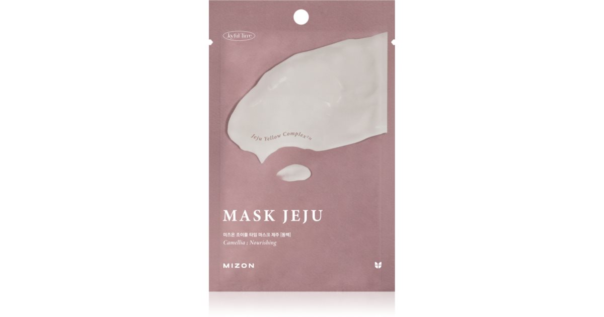 Mizon Joyful Time Jeju Camellia nourishing face sheet mask with ...
