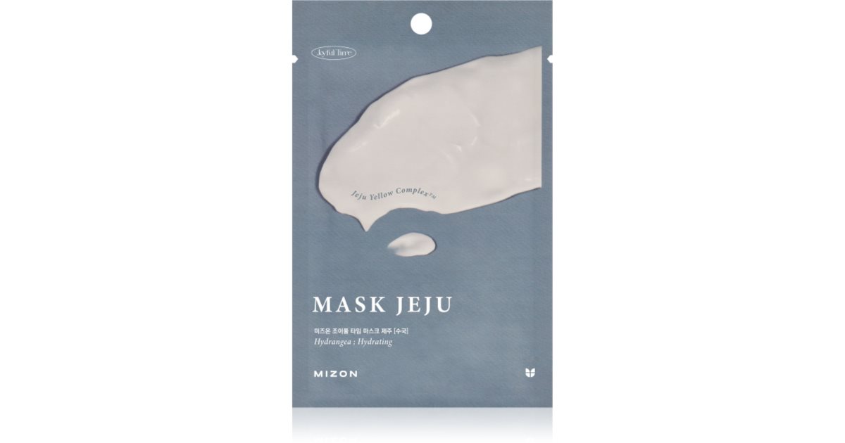 Mizon Joyful Time Jeju Hydrangea Moisturising face sheet mask for dry ...