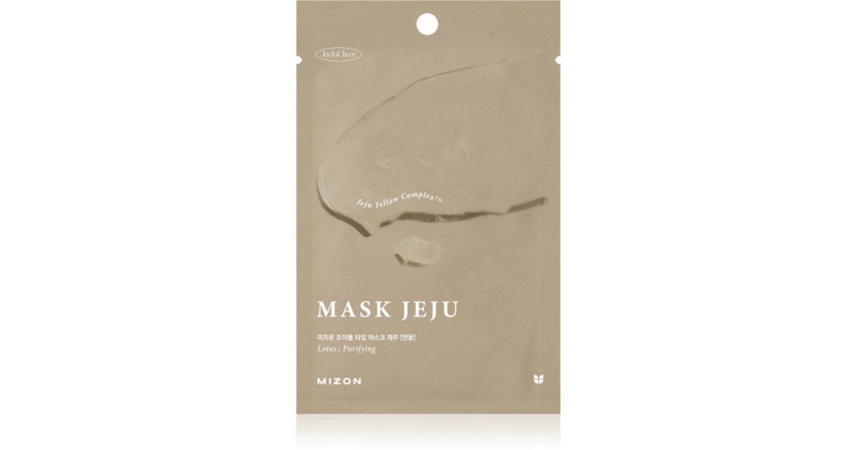 Mizon Joyful Time Jeju Lotus Moisturising face sheet mask for clear and ...