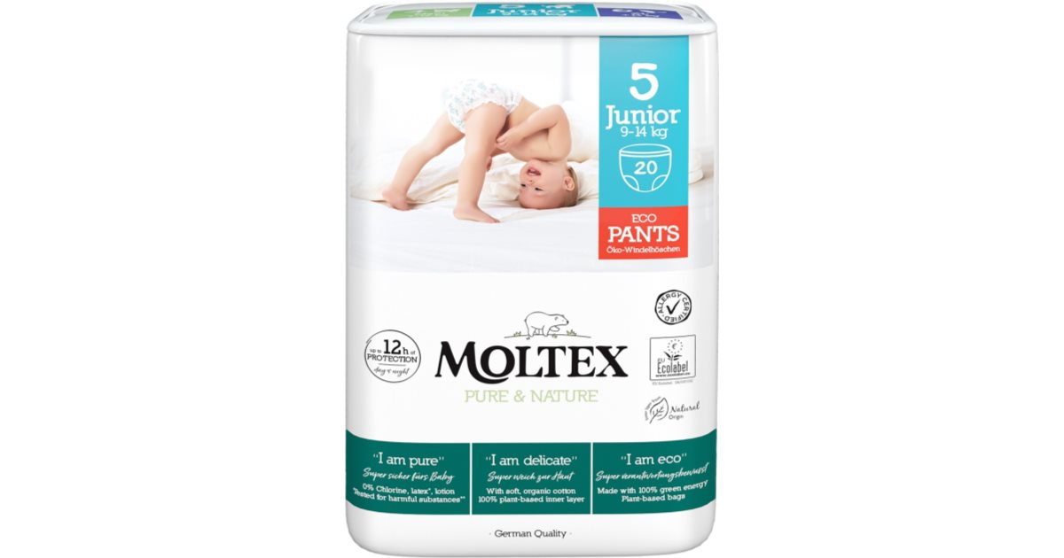 Moltex Pure & Nature Junior Size 5 couches-culottes à usage unique ...