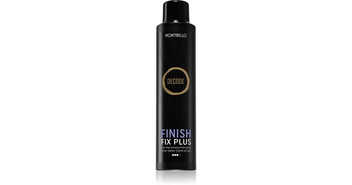 Montibello Decode Finish Fix Plus Spray Hairspray - Strong Hold | notino.ie