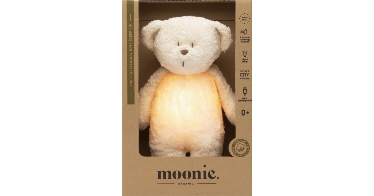 Moonie Bear 2.0 Organic Polar sleep toy with melody | notino.co.uk