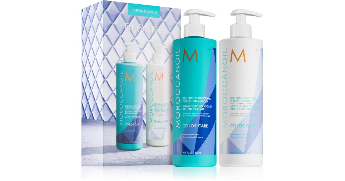 Moroccanoil Color Care set for blondes and highlighted hair | notino.ie