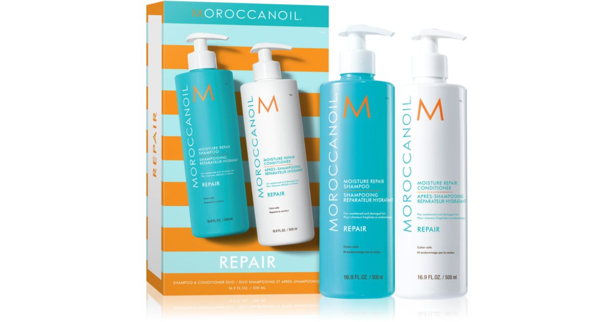Moroccanoil Repair Shampoo & Conditioner Duo set for damaged ...