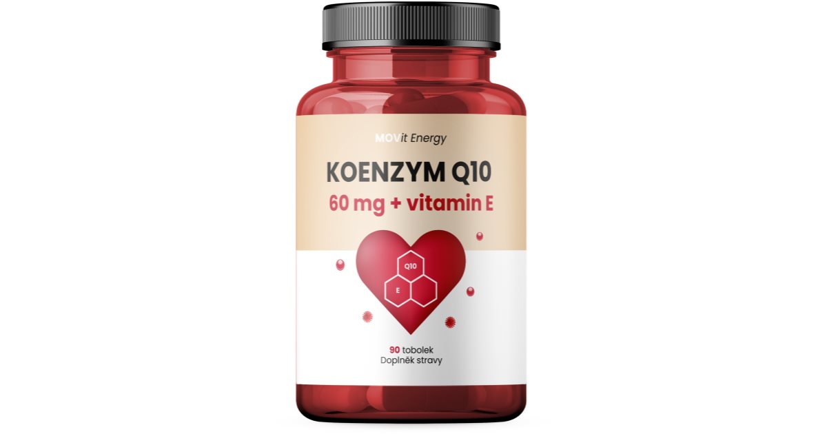 Movit Energy Koenzym Q10 60 mg + vitamin E tobolky s koenzymem Q10 | notino.cz