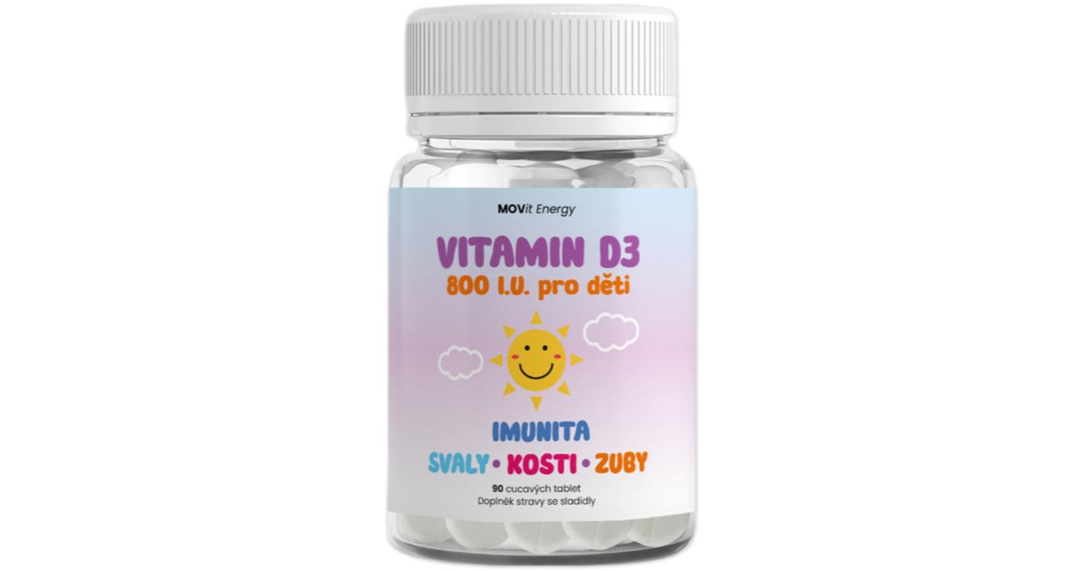 Movit Energy vitamin D3 800 I.U. tablety s vitamínem D | notino.cz