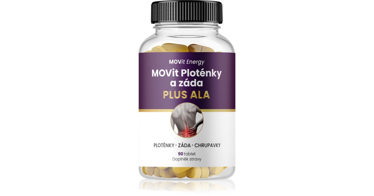 Movit Energy Ploténky a záda PLUS ALA tablety pro podporu zdraví kostí ...