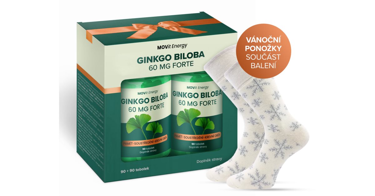 Movit Energy Ginko Bilboa 60 mg forte darčeková sada na podporu funkcie ...