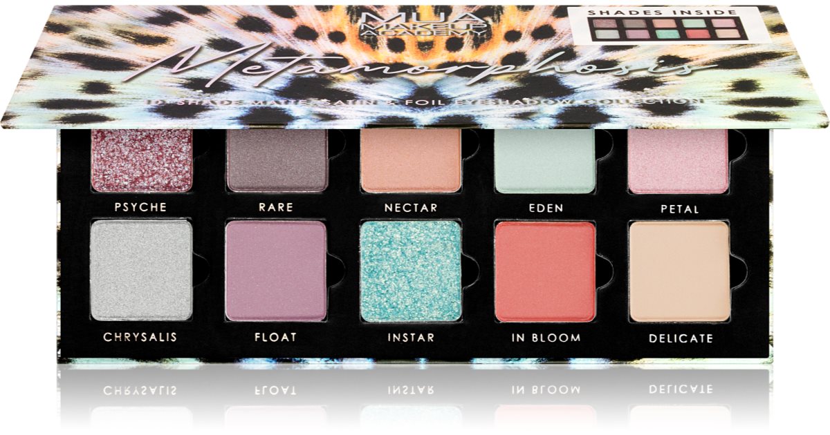 MUA Makeup Academy Metamorphosis Eyeshadow Palette with 10 Shades | notino.ie