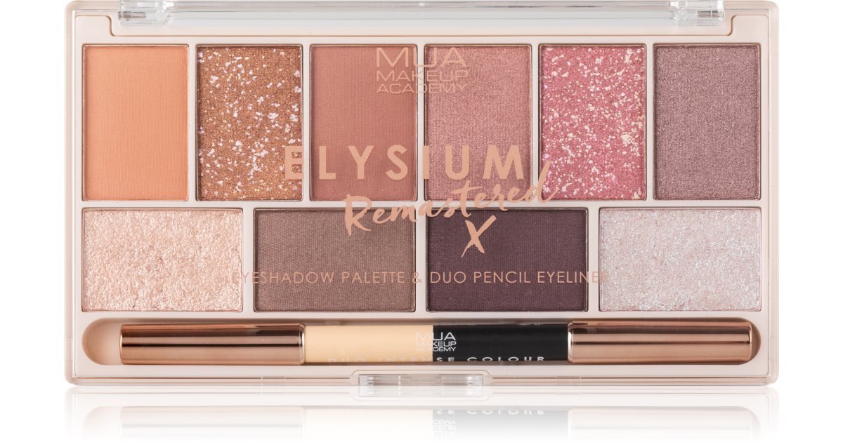 MUA Makeup Academy Elysium Remastered Eyeshadow Palette with 10 Shades ...
