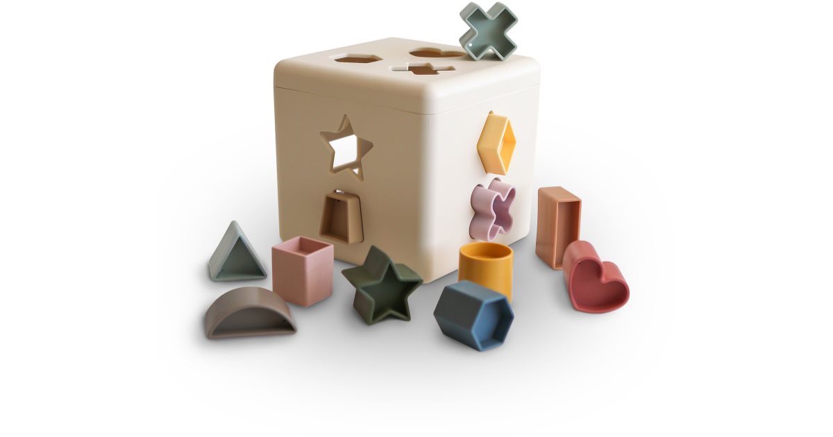 Mushie Shape Sorting Box activity puzzle toy | notino.ie