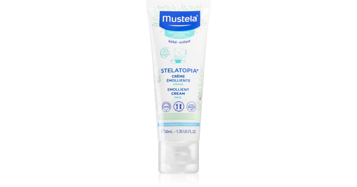 Mustela Bébé Stelatopia zvláčňující krém na obličej pro děti od ...
