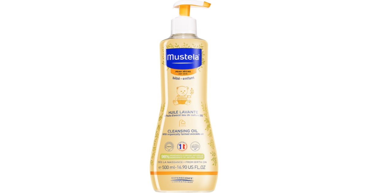 Mustela Bébé Dry Skin ulje za čišćenje za djecu od rođenja | Notino.hr