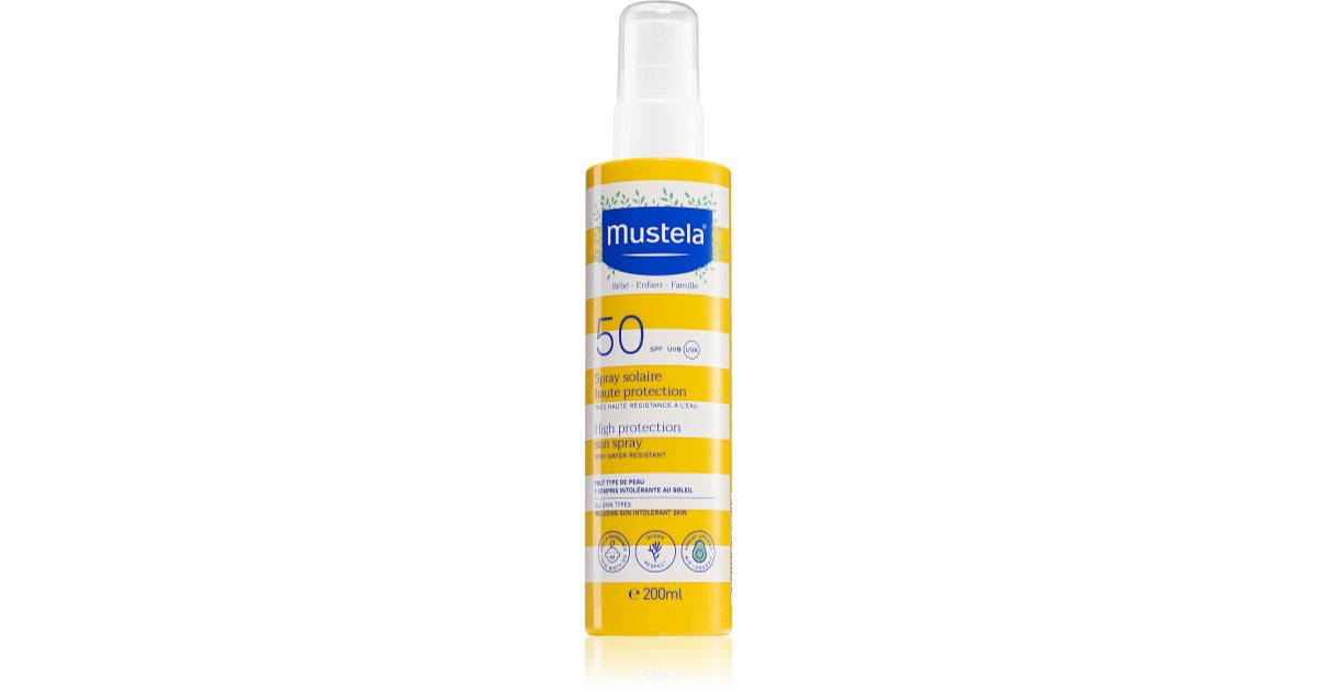 Mustela Family High Protection Sun Spray sunscreen lotion spray with ...