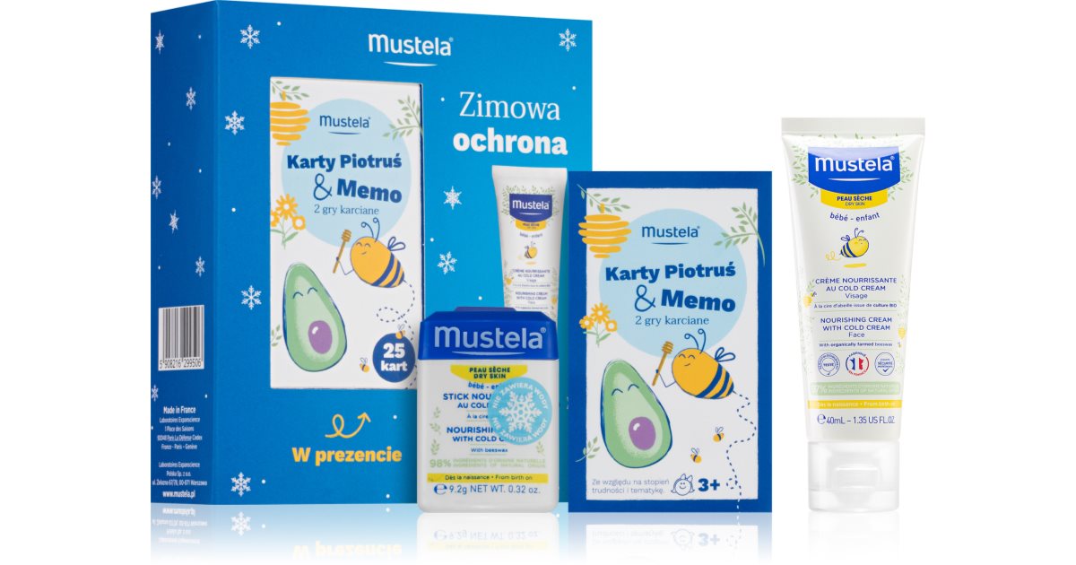 Mustela Bébé Dry Skin Winter Protection set cadou (pentru nou-nascuti ...