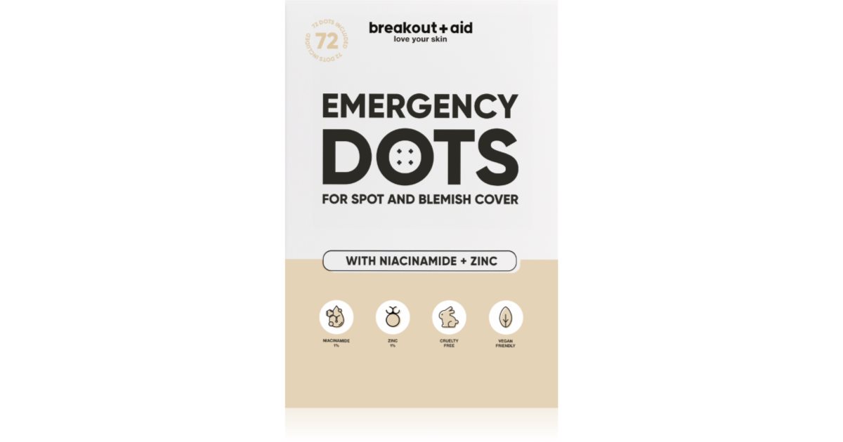 breakout + aid Emergency Dots For Spots and Blemishes | notino.gr
