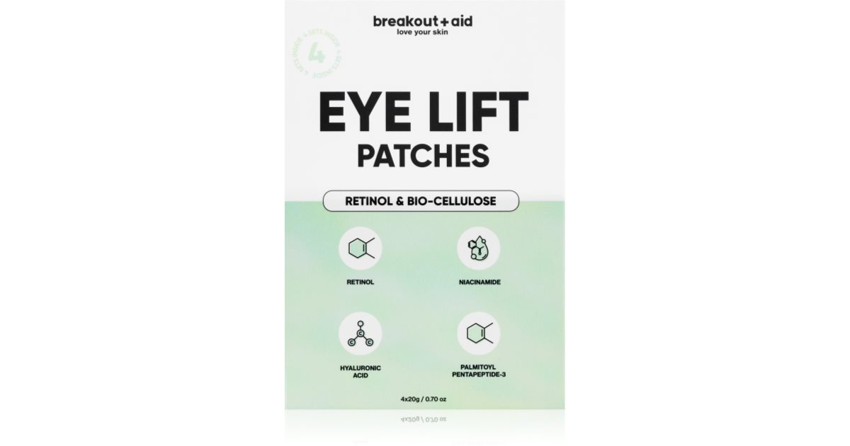 breakout + aid Eye Lift Patches anti-wrinkle undereye plaster with ...
