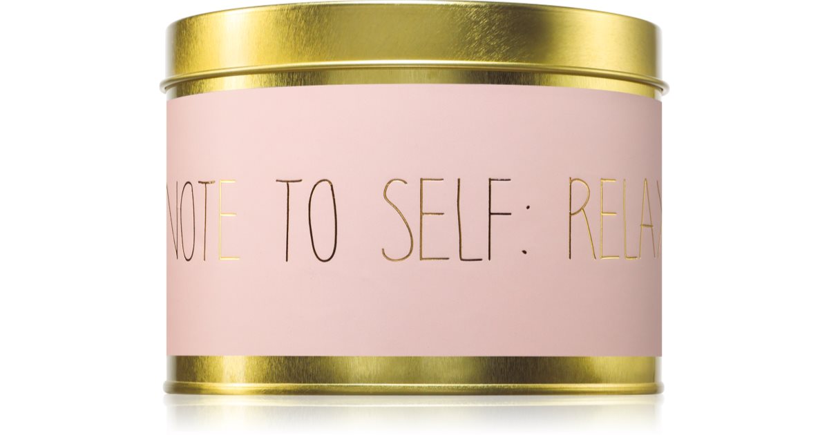 My Flame Green Tea Time Note To Self: Relax scented candle | notino.co.uk