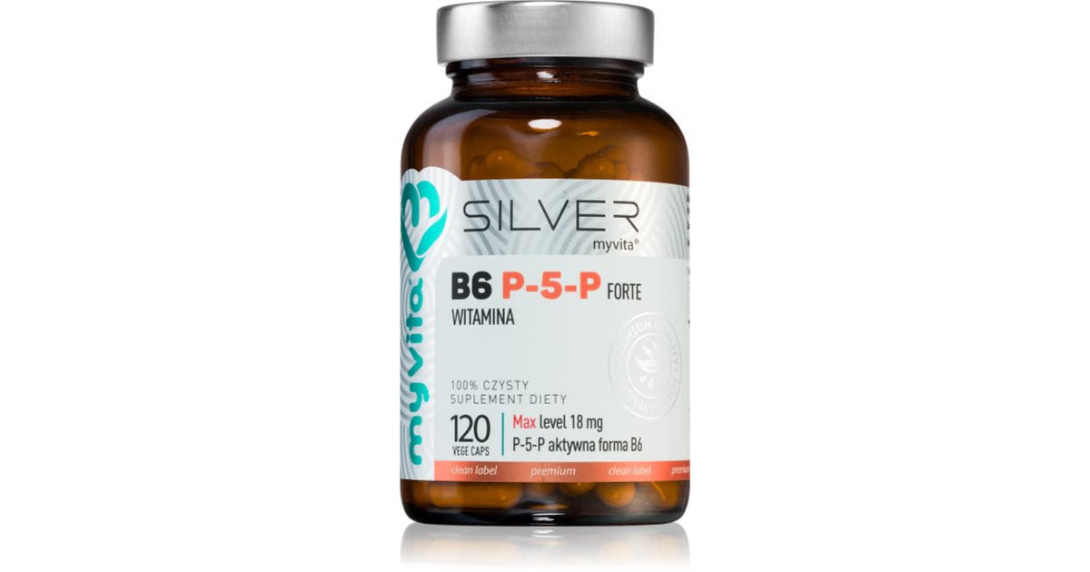 MyVita Silver B6 P-5-P Forte kapsułki na prawidłową czynność układu ...