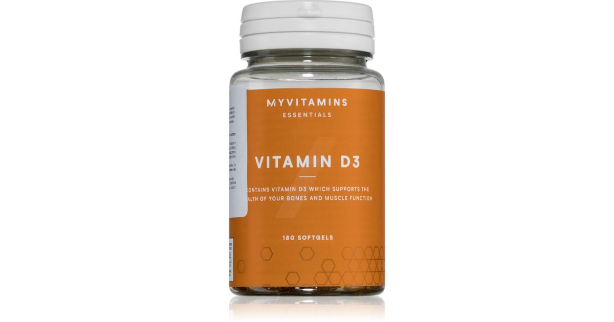 MyVitamins Essentials Vitamin D3 capsules pour la bonne santé du ...