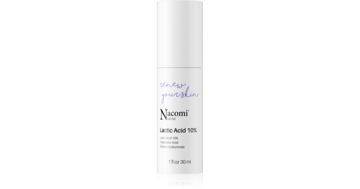 Nacomi Next Level Renew Your Skin sérum alisador con ácido láctico ...