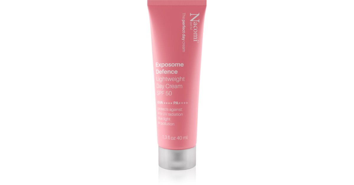 Nacomi Next Level Exposome defence crema de día con textura ligera SPF ...