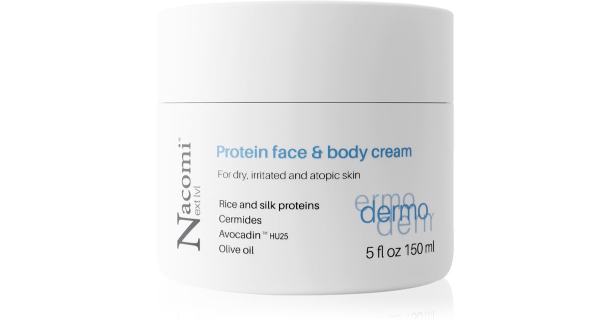 Nacomi Next Level Dermo crema para cara y cuerpo para pieles secas y ...