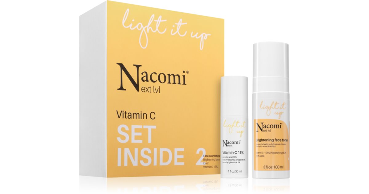 Nacomi Next Level Light It Up coffret com vitamina C | notino.pt