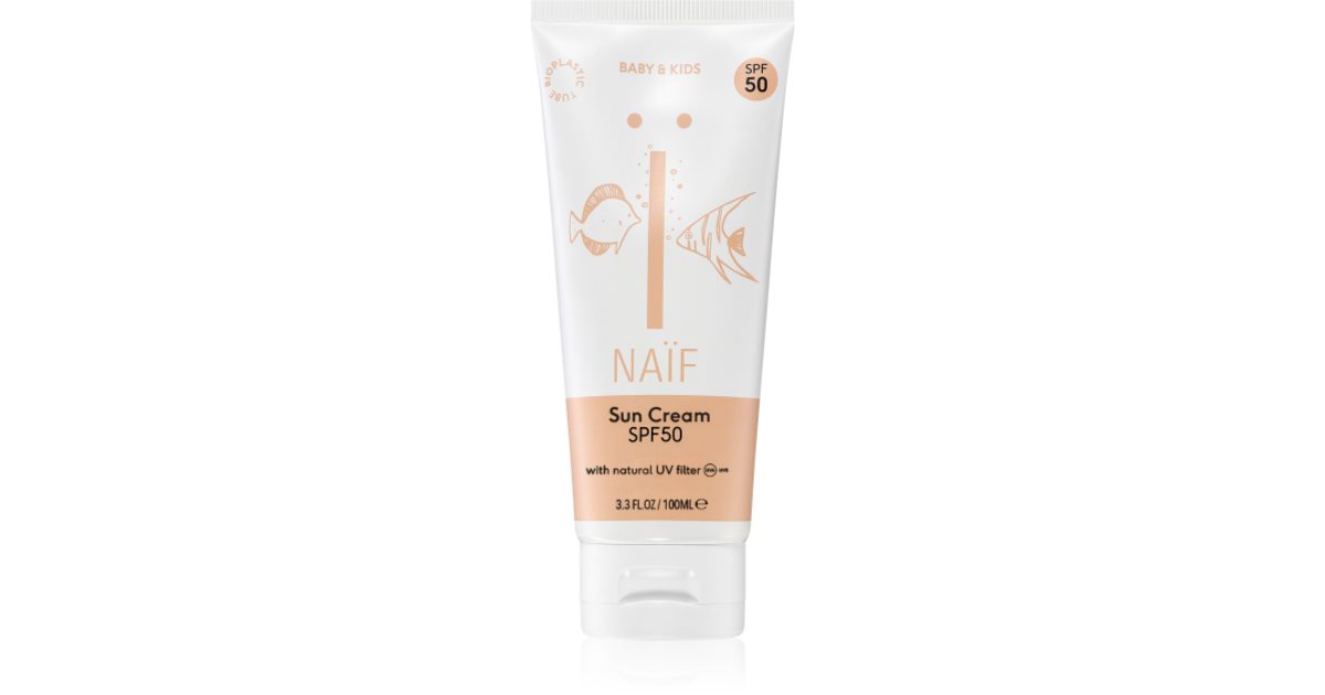 Naif Baby & Kids Sun Cream SPF 50 protectie solara pentru copii SPF 50 ...